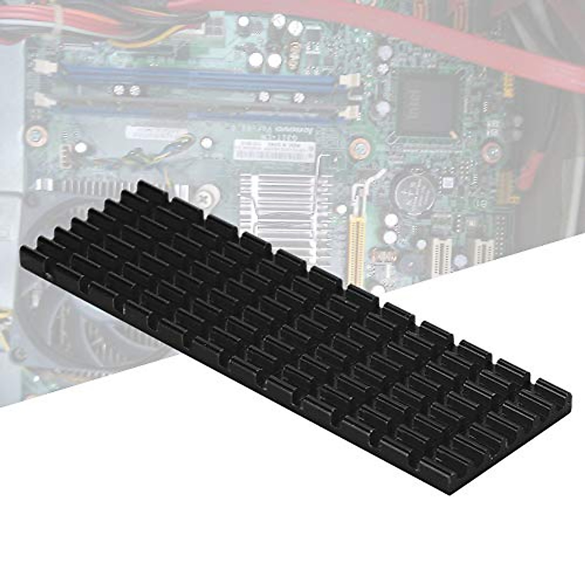 SSD Heat Sink, Convenient Aluminum Alloy SSD Cooler Durable PCIE M. 2 SSD 2280 for Computer(Black)