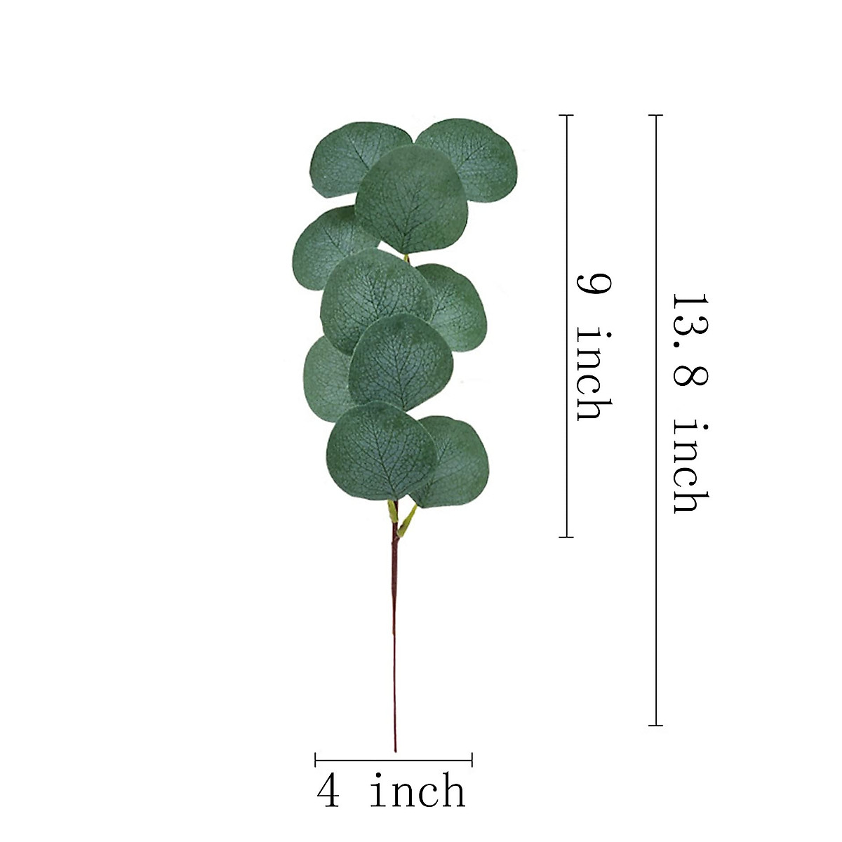 CYOIDAI Silk Eucalyptus Stems Picks Spray Fake Greenery for Garden Wedding Home Outdoors Decorations, 20 Pack