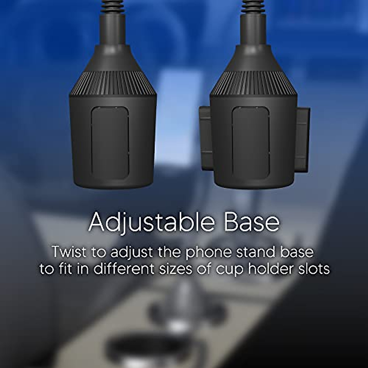 TALK WORKS Car Cupholder Cell Phone Holder Compatible w/iPhone 13/13 Pro/13 Pro Max/14/14 Plus/14 Pro/14 Pro Max for Automobile, Truck - 8" Gooseneck Mount (Black)