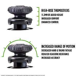 KontrolFreek FPS Freek Battle Royale Nightfall for Nintendo Switch Pro Controller | Performance Thumbsticks | 2 High-Rise Concave | Black