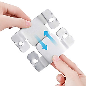 earthgadgets 4 Sets Sectional Couch Connectors Furnitures for Small Sofa and Sectionals, Sectional Sofa Connectors with Screws, Modular Sofa Connector Brackets Suitable for Small Sectional Couch