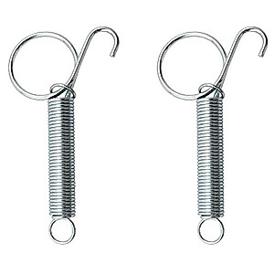 ZRM&E 2pcs 85mm Multifunctional Cage Door Spring Hook Metal Finger Spring Latch Hook for Fixing Pet Cage Door