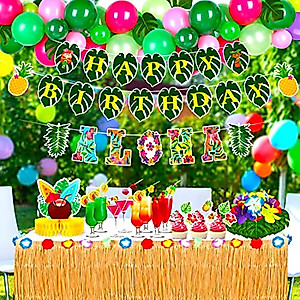 GIFTINBOX Party Decoration Pack Hawaiian Beach Theme Party Favors, Birthday Party Favors