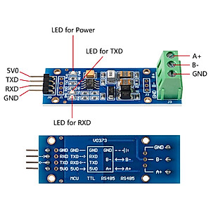 QCCAN 2pcs RS485 to TTL 5V Board with MAX13487 Chip for Raspberry Pi