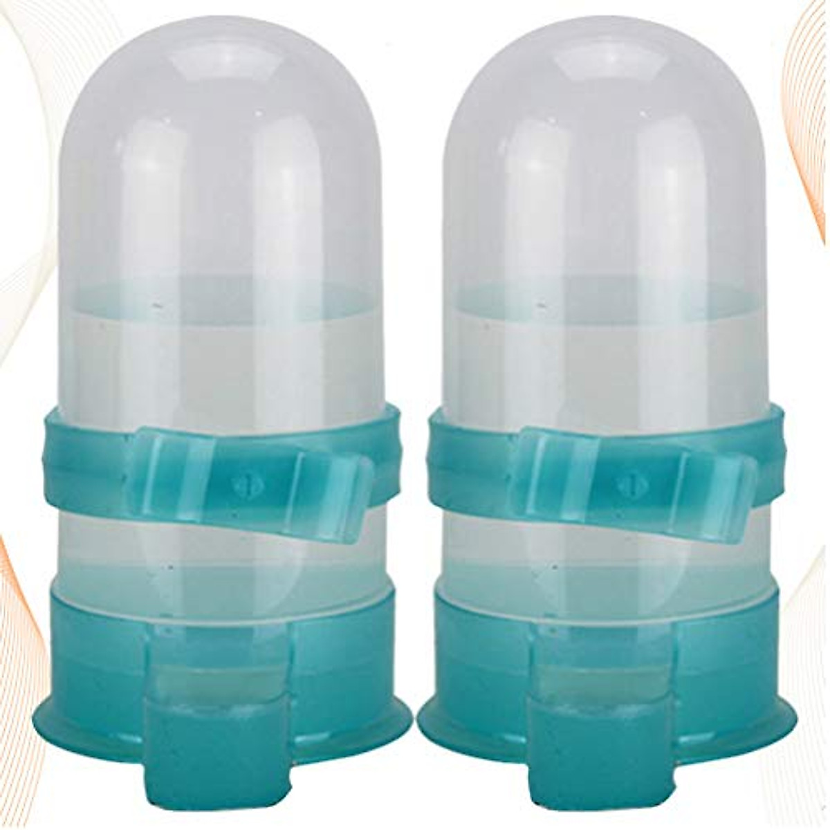 Baluue Plastic Bird Drinker - 2pcs Pigeon Feeder Automatic Birds Feeder Food Dispenser Feeders for Cage, Parrot Feeder for Parakeet Canary Cockatiel Finch