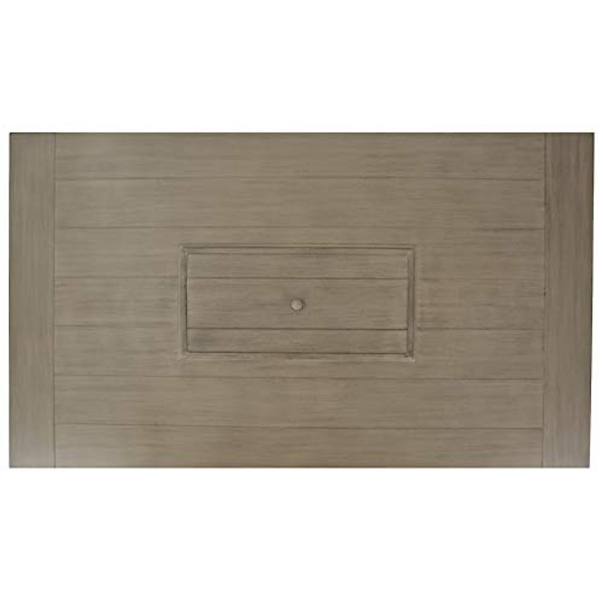 Signature Design by Ashley Windon Barn Rectangular Outdoor Fire Pit Patio Table with Aluminum Frame, Brown