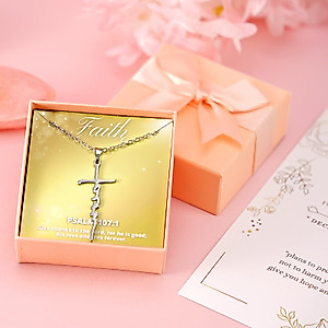 Christian Gifts For Women Faith, Religious Inspirational Christmas Gifts For Women Catholic Gifts, Spiritual Faith Verse Gifts For Mom, Friend, Sister, Wife, Mathers, Birthday Encouragement Gifts