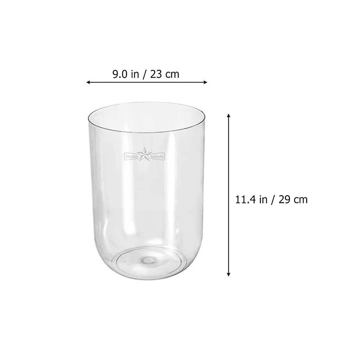 LIFKOME Transparent Trash Can Waste Bucket Home Supplies Trash Storage Can Bathroom Garbage Can Trash Basket Paper Storage Basket Large Capacity Garbage Can Multi-Function Trash Can