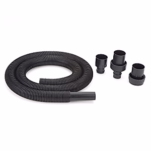 Shop-Vac 9050533 Hose, 1-1/2 in. Diameter x 8 ft. Length, Long Reach, Black, (1-Pack)