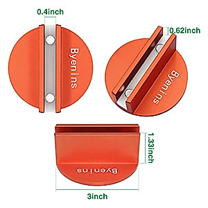 Byenins Large Slotted Universal Magnetic Jack Pad Weld Frame Rail Adapter(Orange) for All Model Cars