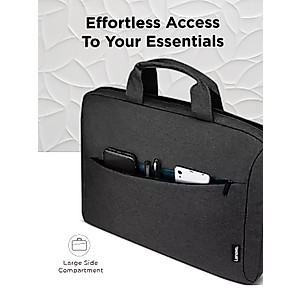 Lenovo Laptop Shoulder Bag T210, Fits up to 17-inch laptop or tablet, Sleek Design, Durable and Water-Repellent Fabric, GX41K07198, Black