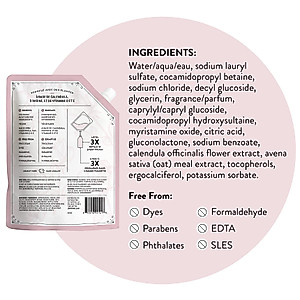 J.R. Watkins Gel Hand Soap Refill, Moisturizing Hand Wash, All Natural, Alcohol-Free, Cruelty-Free, USA Made, Rosewater, 34 Fl Oz, 3 Pack