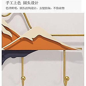 BBSJ Entrance Porch Clothes Hanging Clothes Hook Wall Hanging Wall Entry Door Wall Door Rear Hook Decoration