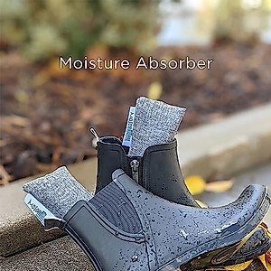 Moso Natural Shoe Odor Absorbers. A Scent Free Odor Eliminator for Shoes, Gym Bags and Sports Gear. Premium Moso Bamboo Charcoal Air Purifying Bag and Deodorizer (One Pack of Two 75g Bags)