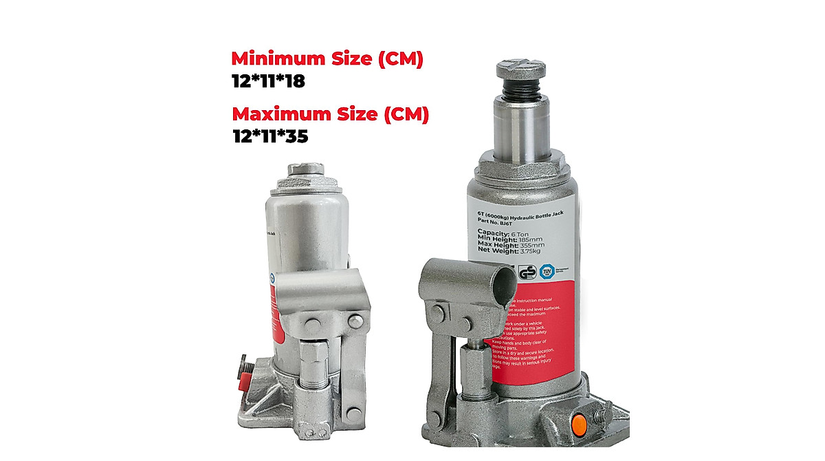 Simply Auto 6T Hydraulic Bottle Jack – Heavy Duty Lifting Tool