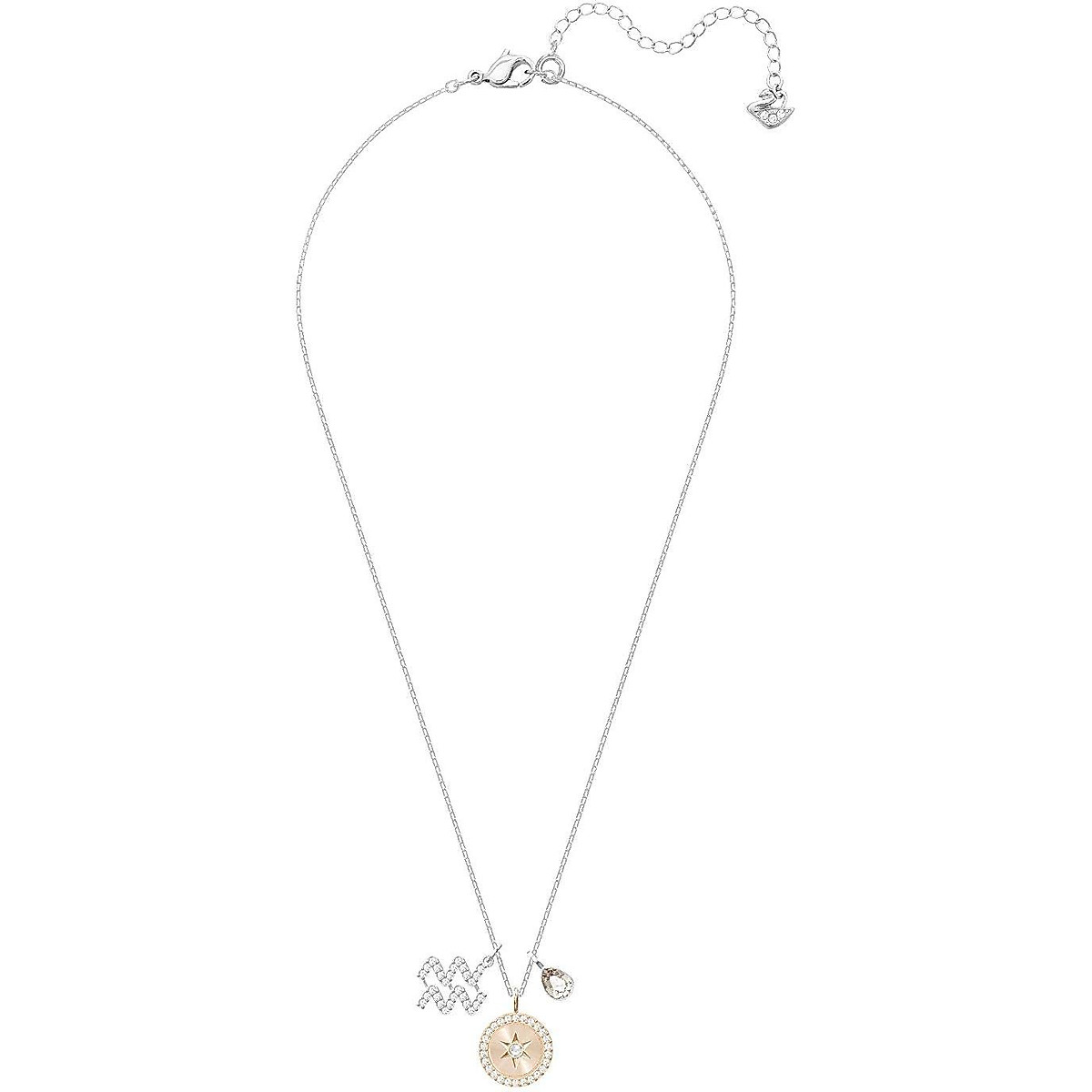 SWAROVSKI Zodiac Pendant Aquarius Gray Rhodium Plating 5349213