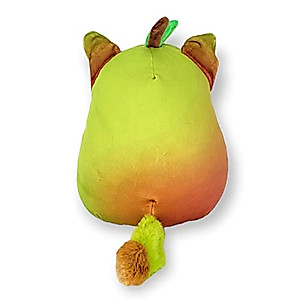 Squishmallow SQUISHMALLOWS KellyToy 8 inch (20cm) Foodie Squad - Fifi The Fox in Pear Costume