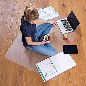 Clear PVC Desk Chair Mat Clear Chair Mat Transparent Clear Floor Protector Carpet for Hard Surface Floors, Non Slip Easy Clean Area Rug Pad,Thick 1.5mm,60/80/90/100/120cm wide,Area Rugs Hallway PVC Tr