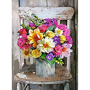 5D Diamond Painting Kits for Adults,Diamond Art with Full Tools Accessories,DIY Full Drill Diamond Dots Rhinestone Diamond Arts Kits for Home Wall Decor Gifts 12x16inch