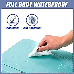 HGS Kitchen Trash Can Waste Bin Garbage Can Touch Free 13 Gallon Automatic Trash Bins with Lid, 50 Liter Sensor Touchless Garbage Bin for Bedroom Bathroom Home Office, 2 Pack (Blue)