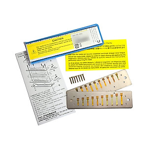 Suzuki RP-350-D Replacement Reed Plates for Promaster/Pipe Humming/Hammond Harmonica, Key of D