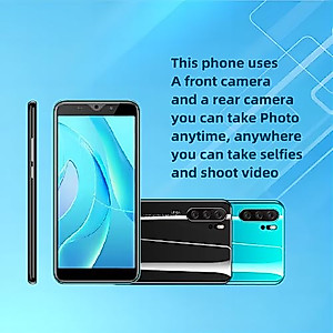 aderroo Unlocked Cell Phone，Y77 Android Smartphone, 5.72-inch IPS Full-Screen，Front and Rear Cameras，1GB RAM 8GB ROM，Only Supports Dual SIM Card Frequency Band of 3GWCDMA ：850/2100MHZ（Black）