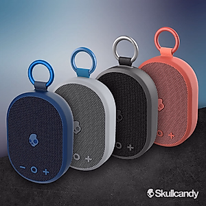 Skullcandy Kilo Wireless Bluetooth Speaker - IPX7 Waterproof Mini Bluetooth Speaker with 24 Hour Battery, Downward Firing Passive Radiator, and True Wireless Pairing - Perfect for Outdoor