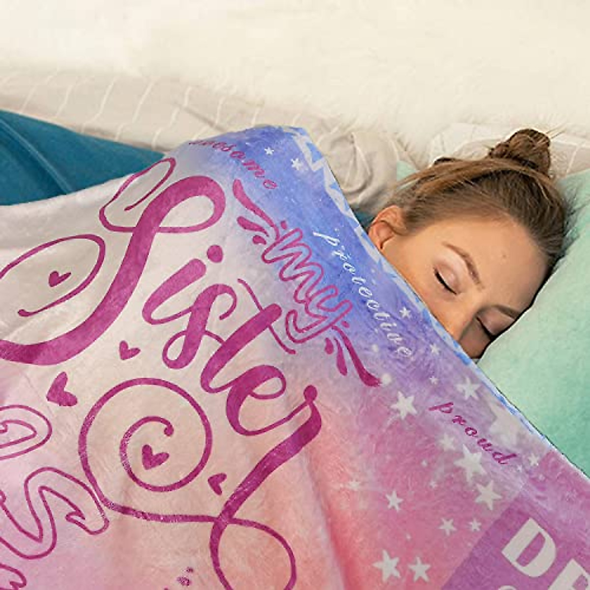 Sister Gifts Blanket, Sister Birthday Gifts from Sister, Sister Gift from Sister, Gifts for Sister, Best Birthday Gifts for Sister Super Soft Throw Blankets 50"x60"