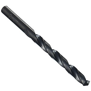 Triumph Twist Drill Co. 011222 11/32 Diameter T1B High Speed Steel Drill, Black Oxide Finish, 6-Pack