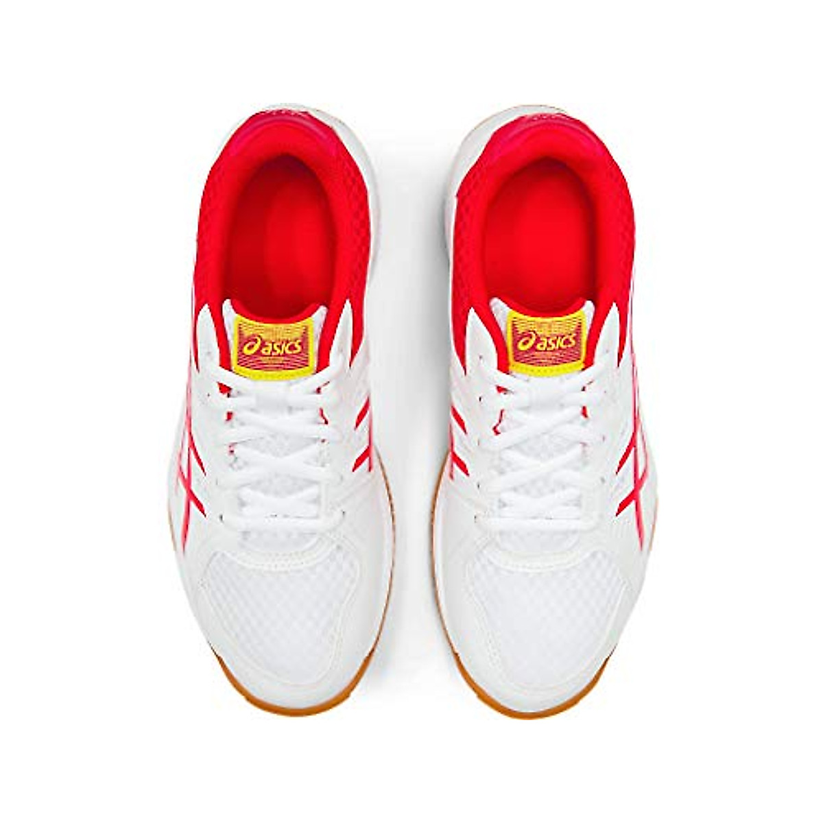 ASICS Women's Upcourt 3 Volleyball Shoes, 6, White/Laser Pink