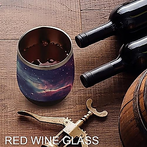 WYUSPGK 304 Stainless Steel Insulated Cup, Star Field Print Smooth Rim, Durable & Reusable - Perfect for Office, Home, And Travel