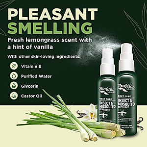 Medella Naturals Insect & Mosquito Repellent, DEET-Free Naturally Derived Formula, Kid and Pet Friendly, Made in The USA, 2 Ounce Spray Bottle