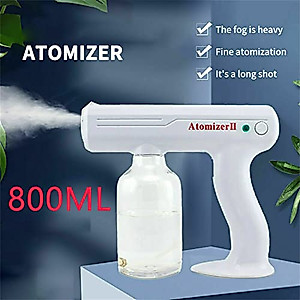 Nano Spray Gun Mini Atomizer Sprayer Steam Gun Fogger Machine Handheld Rechargeable Sprayer Gun Sprayer Machine Nano Mist Sprayer Electric Fogger for Car, Home, Office, School Or Garden