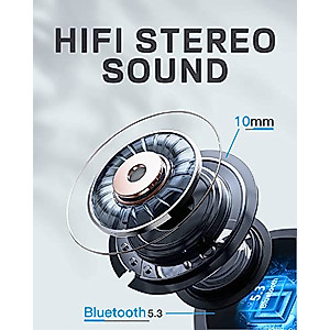 EUQQ Wireless Earbuds Bluetooth 5.3 Headphones for Sports 50Hrs Playtime HiFi Stereo Earphones Noise Cancelling Bluetooth Wireless Ear Buds with Mic for Running audifonos Bluetooth inalambricos