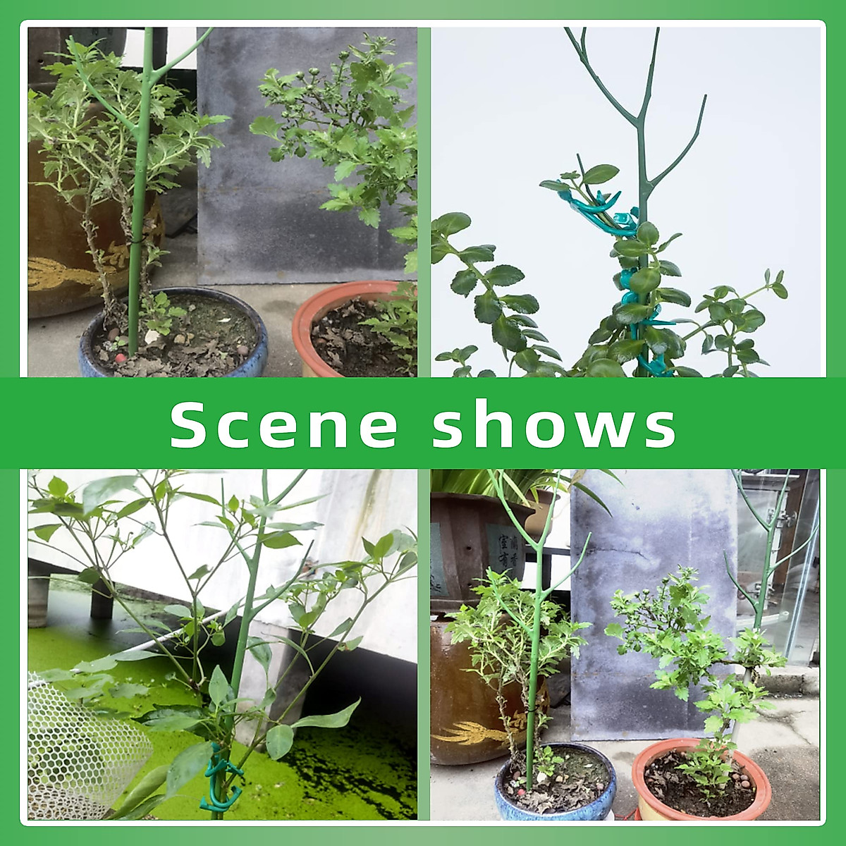 39 Inch Twig Plant Support Stakes,Tree Branch Support Stake,Trellis Stakes for Indoor Outdoor Potted Plants(4pcs)