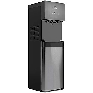 Avalon A5BLK Self Cleaning Bottleless Water Cooler Dispenser, UL, NSF certified Filters, Black Stainless Steel, full size
