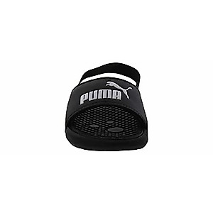 PUMA Cool Cat Backstrap BX (Little Kid) Black White 13 Little Kid M