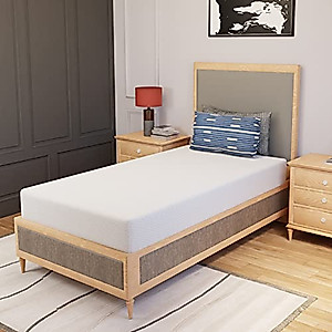 PayLessHere 8 inch Memory Foam Mattress Cooling Gel Green Tea Infused Mattress,Fiberglass Free,CertiPUR-US Certified,Breathable Bed Mattress for Cooler Sleep Supportive & Pressure Relief,White Twin