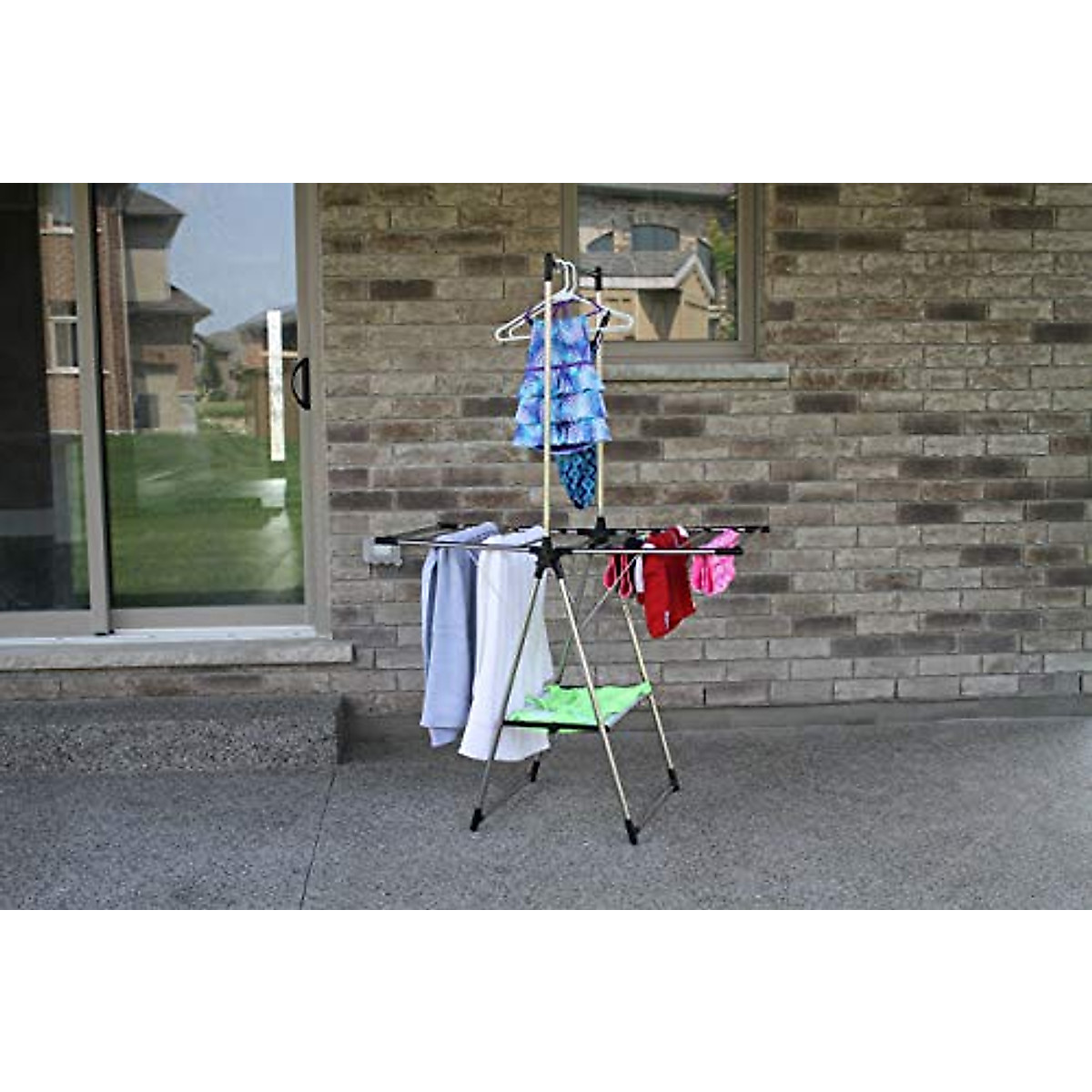 Greenway GFR1211SS Stainless Steel Indoor/Outdoor Compact Drying Center with Mesh Shelf