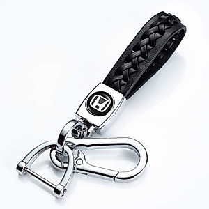 LUMZAG Car Key Cover Key case Replacement for Honda 2019 2018 2017 2016 2015 2014 2013 Honda Accord Civic Crosstour CR-Z CR-V Fit HR-V Odyssey Pilot Key fob Cover case, jdbyps-A(Black)