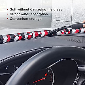 Miytsya 10 Ft Hand Braid Strand Soak Shield Rope for Car Window Tinting, Car Wash Windshield Glass Gap Absorbent Drying Rope 3 Meters Microfiber Water Absorbed Tool