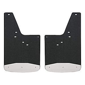 LUVERNE 251440 Front or Rear 12-Inch x 20-Inch Textured Rubber Mud Guards, Select Chevrolet Silverado, GMC Sierra 1500, 2500, 3500 HD