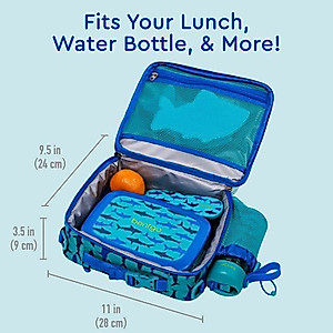 Bentgo® Kids Lunch Bag Set Water Bottle - New & Improved 2023 (Shark)