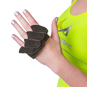 BraceAbility Ulnar Deviation & Drift Hand Splint | MCP Knuckle Joint Support Brace for Rheumatoid Arthritis & Tendonitis Pain Relief, Finger Straightener & Stretcher Glove - S (SM/MED) Right