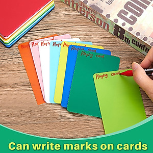 Tall Trading Card Dividers, Trading Card Page Dividers for Games Sports Baseball Card, 10 Colors Plastic Card Dividers, 2.7 x 4.2 Inch (50)