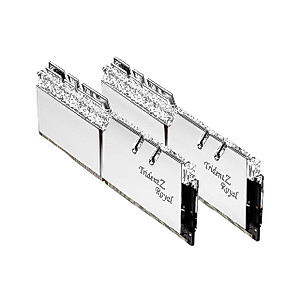 G.SKILL Trident Z Royal Series (Intel XMP) DDR4 RAM 32GB (2x16GB) 3600MT/s CL19-20-20-40 1.35V Desktop Computer Memory UDIMM - Silver (F4-3600C19D-32GTRS)