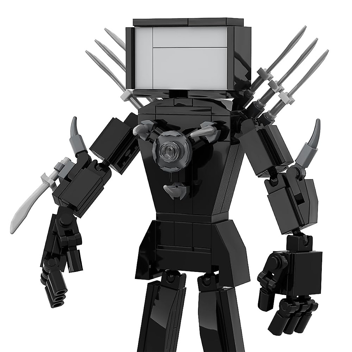 BUILDIFY Skibidi Large TV Man Toilet Building Toys Sets, Animal Plushie Doll TV Man Figure Buildable Bricks Toys Collectible Gifts for Kids Fans Aldults Birthday (165 Pieces)