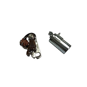 ENGINERUN Points and Condenser – Ignition Breaker Kit Compatible with Kohler K91 K141 K161 K181 K241 K301 K321 K341 K361 Replaces OEM 4715003S and 220434-S Ref Oregon 33-628 Stens 055-145