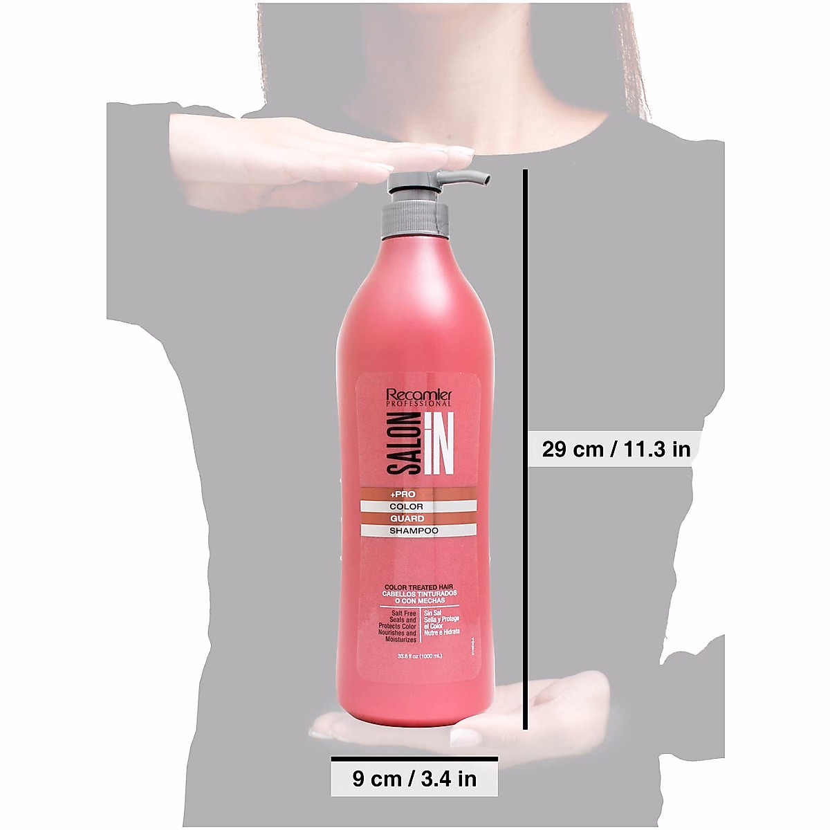 RECAMIER Salt Free Shampoo and Color Guard Conditioner Set | Champu y Acondicionador 33.3 OZ