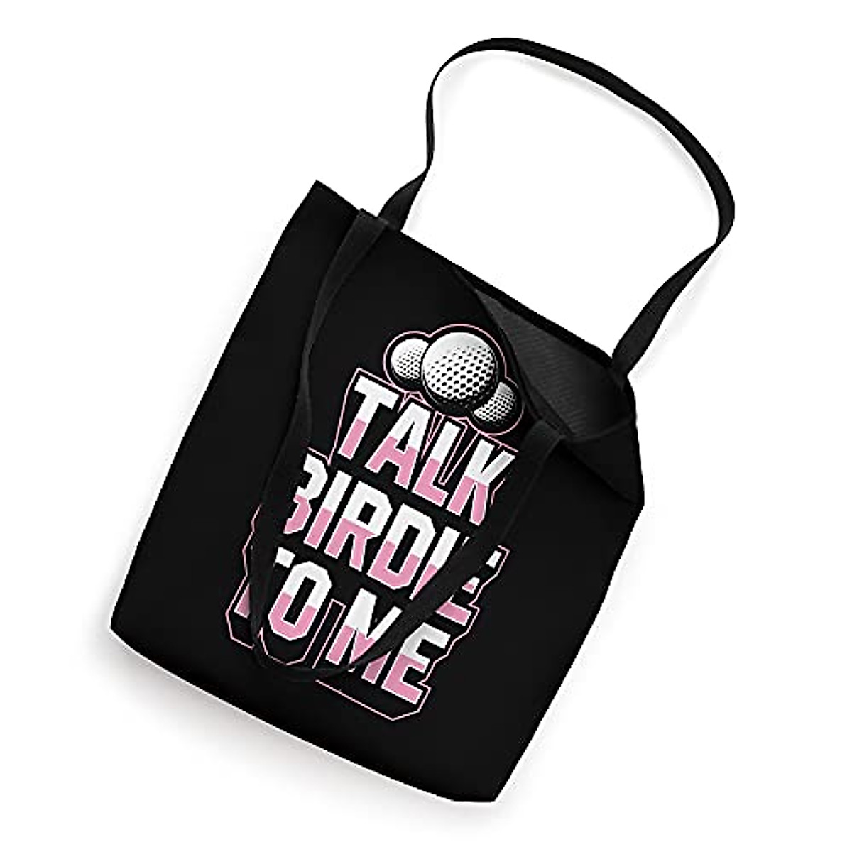 Talk Birdie To Me Funny Trendy Essential Best Golf Joke Pun Tote Bag